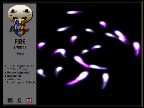 Second Life Marketplace - [PR] Fire Spirits - Purple (Boxed)